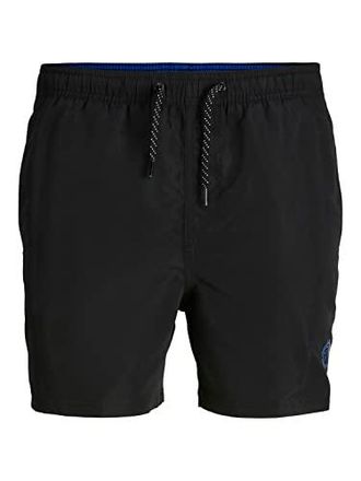Jack & Jones Homme Jpstfiji Jjswim Solid Sn LY Short De Bain, Noir, M EU