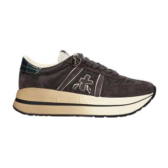 Premiata Femme, Chaussures, Gris, Taille: 40 EU Bethcoin 8145 Platform Baskets