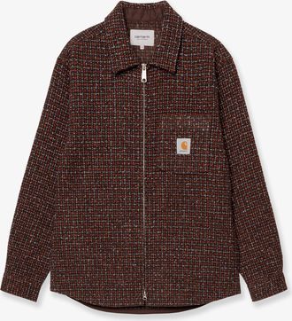 Carhartt Work in Progress Bellamy Shirt Jac jacket with logo patch on the front - CARHARTT WIP - gender_Man