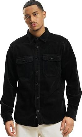 Brandit Corduroy Classic Shirt Long Sl, color: black, size: XXL