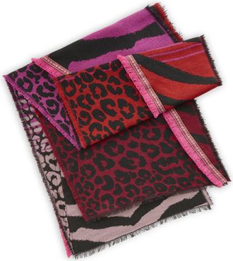 Codello Women Jacquard Scarf POLYACRYLIC Mix Anim - 35X180CM