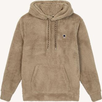 Faguo Sweat à capuche beige sherpa - DIRAC
