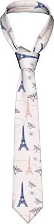 Generic Cravate Pour Hommes Papillons Color&eacute;s De La Tour Eiffel Confortable Tie R&eacute;glable Cravate DAffaires Pour Accessoires C&eacute;l&eacute;brations Remise De Dipl&ocirc;me