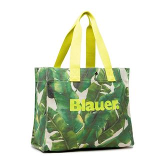Blauer Multicolor Strand Tote Shopper Tasche - - Bags - Damen - Mehrfarbig - ONE SIZE