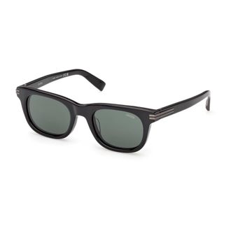 Ermenegildo Zegna Homme, Accessoires, Noir, Taille: 52 MM Lunettes de soleil 01R