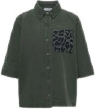 Cecil Cord-Kurzarmhemd - - Blouses & Shirts - Damen - Mehrfarbig - M