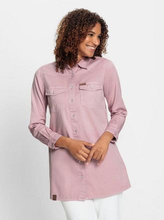 Witt Klassische Bluse Jeans-Longbluse Langarm