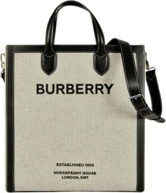 Burberry unisex, Pre-owned, Beige, Taille: ONE Size Sac fourre-tout en toile Pre-owned