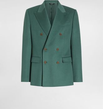 Dolce & Gabbana Sicilia Light Double-breasted Cashmere Jacket - Mann Anz&uuml;ge Und Blazer 50