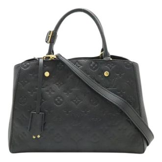 Louis Vuitton Pre-owned Montaigne Monogram Empreinte Tasche - - Pre-owned - Damen - Schwarzk - ONE SIZE