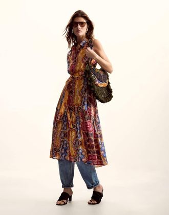 Desigual Christian Lacroix - Robe d&eacute;contract&eacute;e &agrave; imprim&eacute;-multicolore