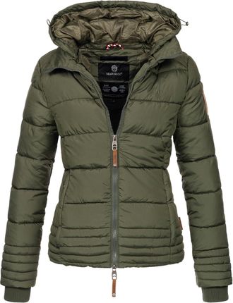 Marikoo Designer Damen Winter Jacke Steppjacke Winterjacke Stepp gesteppt B668 [B668-Sol-Forest-Green-Gr.S]