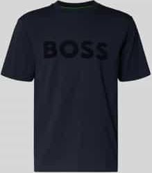 HUGO BOSS Regular Fit T-Shirt aus Baumwoll-Mix Modell ICONIC