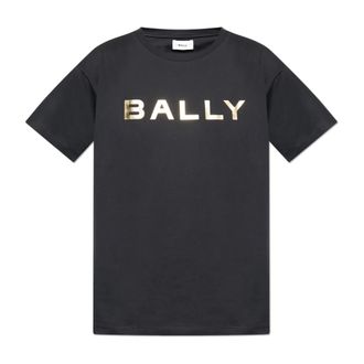 Bally Homme, Tops, Noir, Taille: S T-Shirt Manches Courtes avec Logo Imprimé