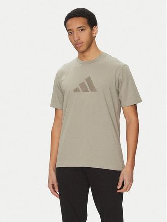 adidas T-Shirt Future Icons 3 Bar Logo JD4915 Beige Regular Fit