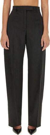 Sportmax Pantalon Tailleur Large Taille Haute - Femme - Pantalons - Noir - Taille: 36 FR