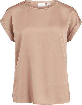 Vila VIELLETTE S/S Satin TOP/SU - NOOS