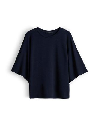 someday Sweatshirt Unora aus Sweatware mit Fledermaus&auml;rmeln Glatte Oberfl&auml;che mit modernem Shape