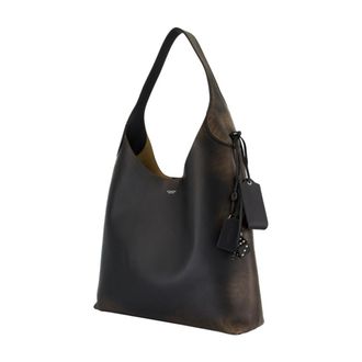 Coach Womens Brooklyn 39 Shoulder Bag Brown Leather