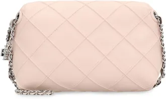 Tory Burch Womens Crossbody Bag Fleming Leather Pink Lamb Shoulder