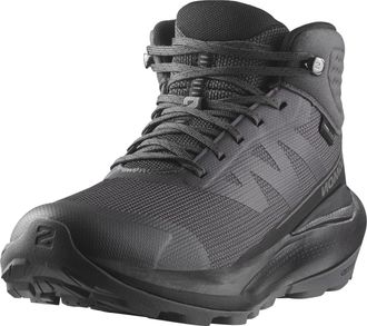 Salomon Elixir Tour Mid Waterproof Womens Hiking Shoes, Optimal Comfort, Soft Ride, and Weatherproof, Asphalt, 8.5