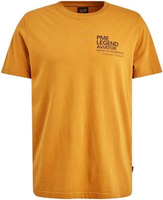 PME Legend T-Shirt Short sleeve r-neck single jersey Buckthorne Brown
