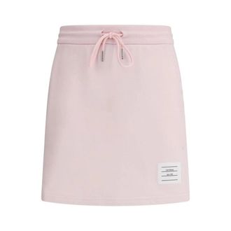 Thom Browne Klassischer Minirock aus Jersey mit 4 Bar-Streifen - - Skirts - Damen - Rosa - M