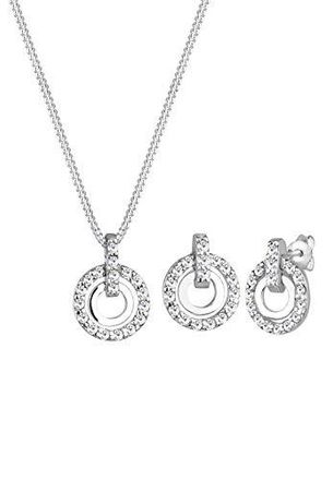 Elli Parure Collier et Boucles dOreilles - Femme - Argent - 925/1000 - 0912670511_45 - 45cm