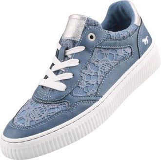 Mustang Jeans Femme 1516301/8 Chaussures Basses à Lacets, Bleu, 37 EU