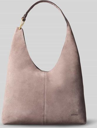 Calvin Klein Henkeltasche aus echtem Leder mit Label-Pr&auml;gung