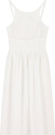 Emporio Armani Femme, Robes, Blanc, Taille: 40 FR Robe en popeline de coton
