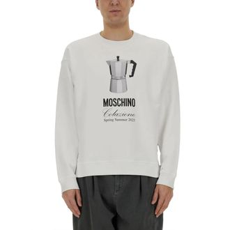 Moschino Homme, Sweatshirts et sweats &agrave; capuche, Blanc, Taille: XL SweaT-shirts