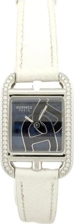 Herm&egrave;s Uhr - HERMES CAPE COD UHR CC1.330 DIAMANT ANKERKETTE WEI - Gr. unisize - in Silber - f&uuml;r Damen