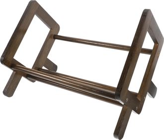 Aboofan Kleines B&uuml;cherregal aus Robustem Material Kompakter B&uuml;cherhalter und Vinyl Record st&auml;nder Schneller Aufbau Platzsparender Schreibtisch Organizer f&uuml;r W