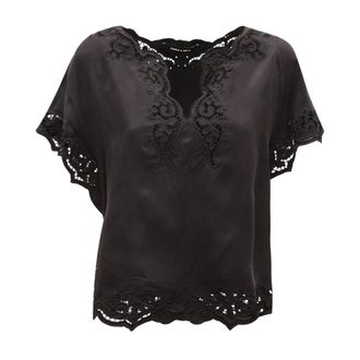 Emma & Gaia Damen, Blusen & Hemden, Schwarzk, SGr&ouml;&szlig;e