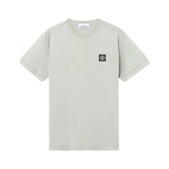 Stone Island Homme, Tops, Vert, Taille: M Algod&oacute;n Jersey 60/2 2100027 V0055