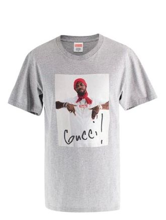 SUPREME Grey Gucci Mane Short Sleeve T-Shirt Size M
