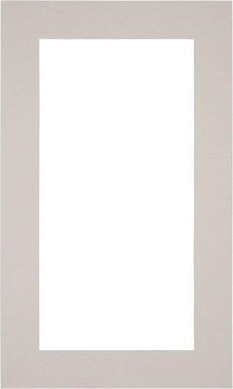 Yd. Passepartout 30x50 cm für Fotogröße 20x40 - Grau Granit - Museumkarton - Außenmaße 30x50 cm - Innengröße 20x40 cm