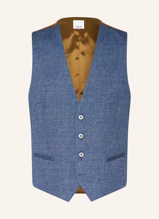 Paul Paul Anzugsweste Slim Fit Aus Jersey blau