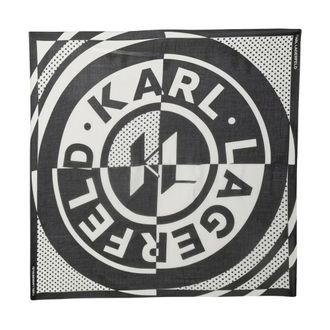 Karl Lagerfeld K/Circle Scarf - Femme - Accessoires - Gris - Taille: ONE Size