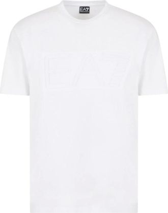 Emporio Armani Homme, Tops, Blanc, Taille: 2XL T-shirt