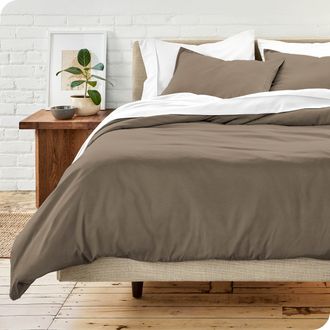 Bare Home Bettw&auml;sche-Set 200 x 200 cm - 1 Bettbezug + 2 Kissenbez&uuml;ge, Oeko-TEX Standard 100, (200 x 200/80 x 80 x 2), Taupe