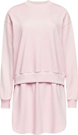J.W.Anderson robe-sweat &agrave; design superpos&eacute; - Rose