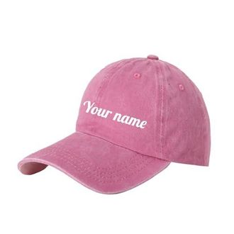 Generic Baseball personnalise, Papa r&eacute;glable Vintage Unisexe Casquette de Baseball, &agrave; Sangle r&eacute;glable Cadeau Homme Papa Papy Cadeau Anniversaire(Rose Red)