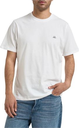 C.P. Company C.p. Company, Homme, Tops, Blanc, Taille: 2XL Crew Neck T-shirt