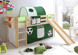 Ticaa Rutschbett Manuel Kiefer Natur Goal inkl. Vorhang