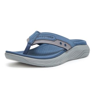 Skechers Silva-Falco Zehensandalen für Herren, marineblau, 41 EU