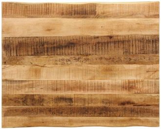 vidaXL vidaXL Dessus de table bord vivant 110x80x2,5 cm bois de manguier brut