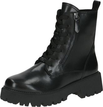 Caprice Damen Stiefeletten aus Leder Gefüttert, Schwarz (Black Nappa), 41 EU
