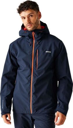 Regatta Herren Mens Birchdale Outdoor Active Jackets Waterproof Shell Regenmantel, blau, S